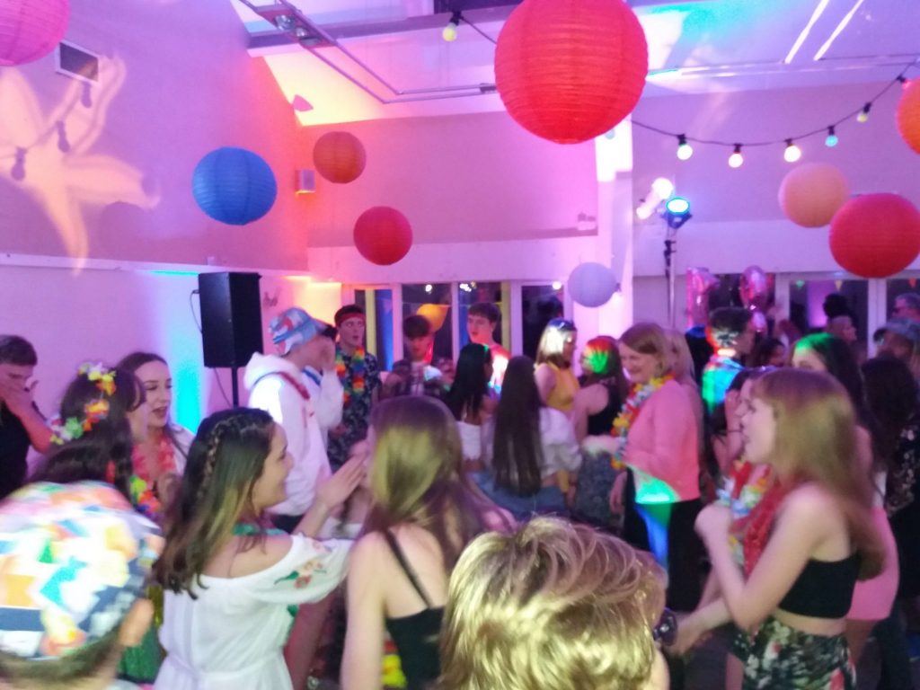 Lighting, Beach Gobo and paper lanterns at Sandbach Cricket Club 2 ...