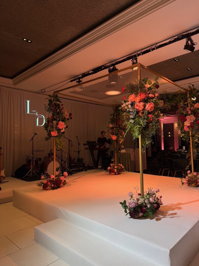 Radisson Edwardian Manchester - Chuppah stage with side step, gobo ...